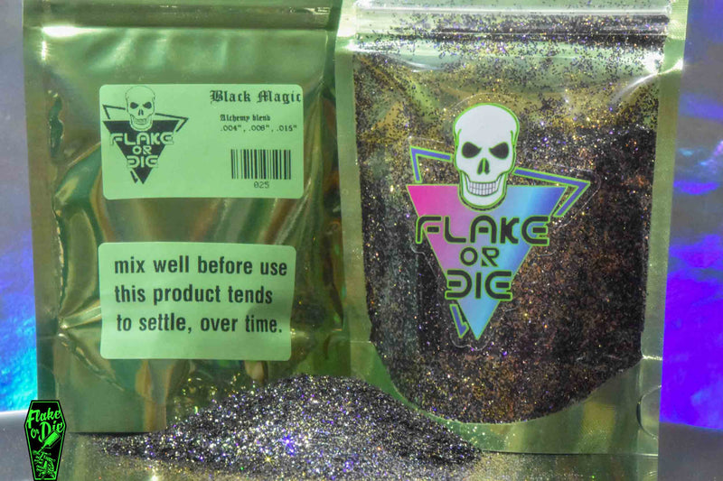 Black Magic Metal Flake Blend for custom paint and resin projects ...