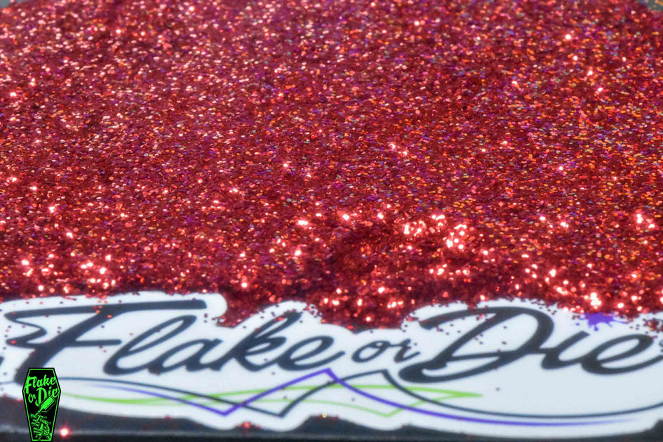 Nose Bleed, Red Metal Flake 015 hex for custom paint and resin projects.